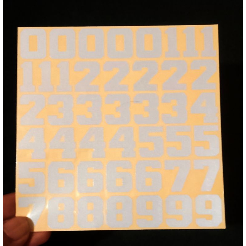 Jual sticker stiker angka sticker nomor cutting | Shopee Indonesia