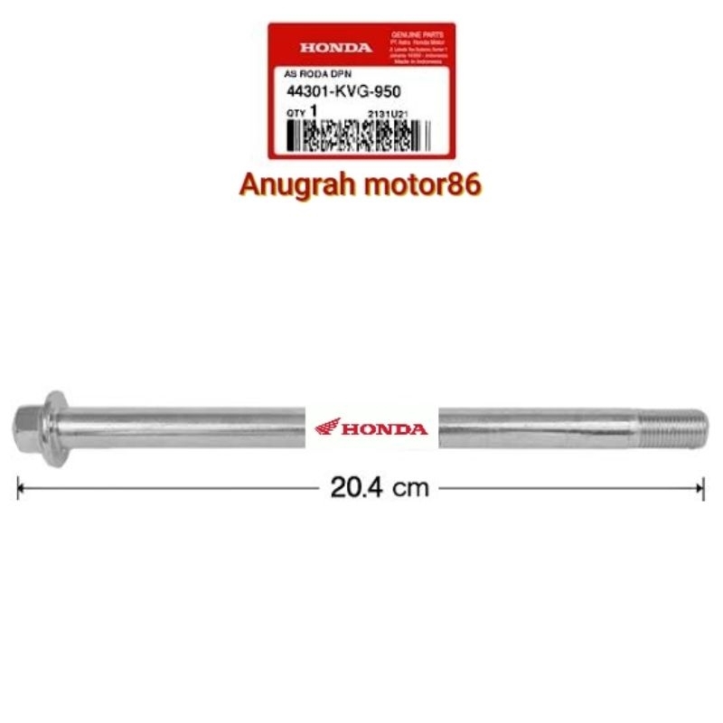 Jual 44301-KVG-950 As Roda Depan Beat Scoopy Spacy Vario Genio | Shopee ...