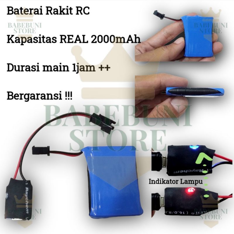 Jual Paket Baterai Rakit Cas Cadangan Remote Control Rock Crawler ...