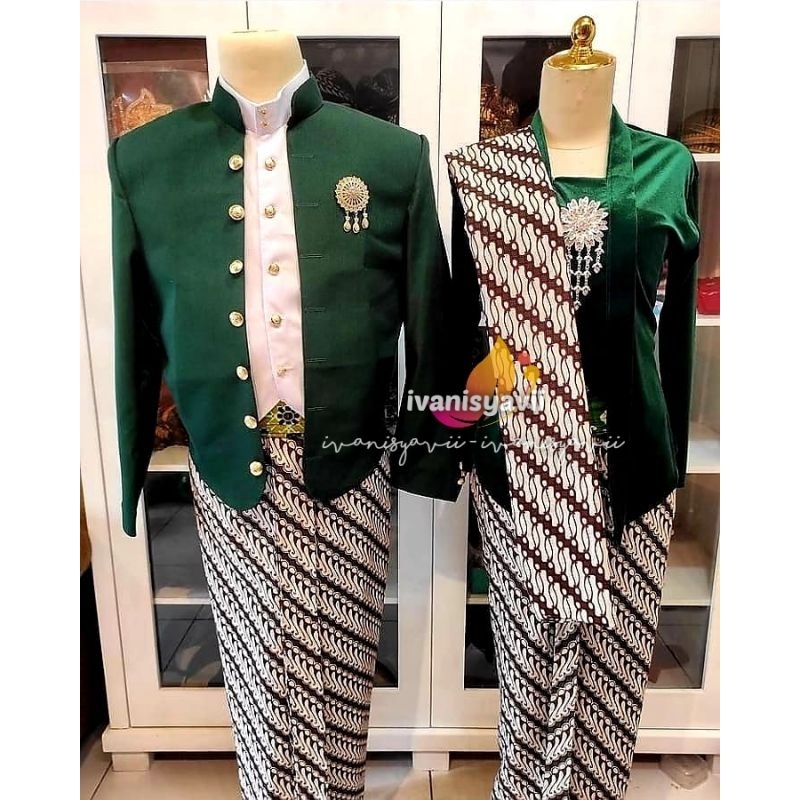 Jual (1set Prewed) Prewedding / Baju Couple Adat Jawa | Nuansa Hijau ...