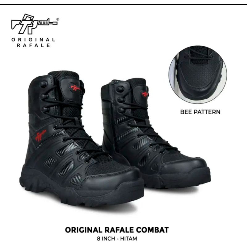 Jual Sepatu Tactical Original Sepatu Rafale combat Hitam 8inch | Shopee ...