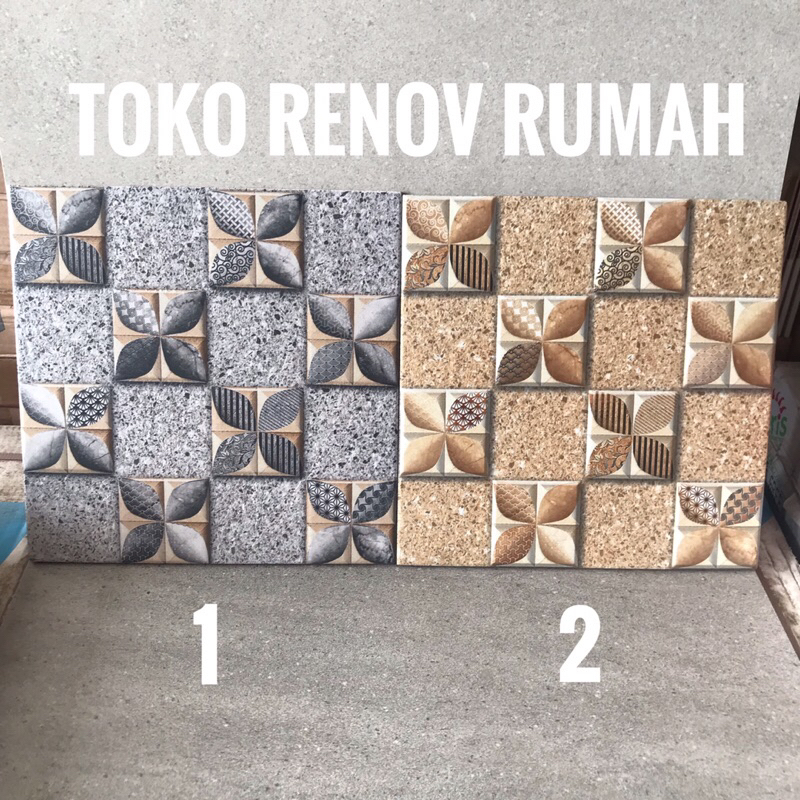 Jual keramik lantai 30x30 motif batik (kasar)/ keramik teras/ keramik ...