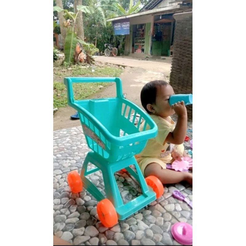 Jual Mainan Troli Belanja Anak Besar Jumbo Supermarket Trolley Belanja ...