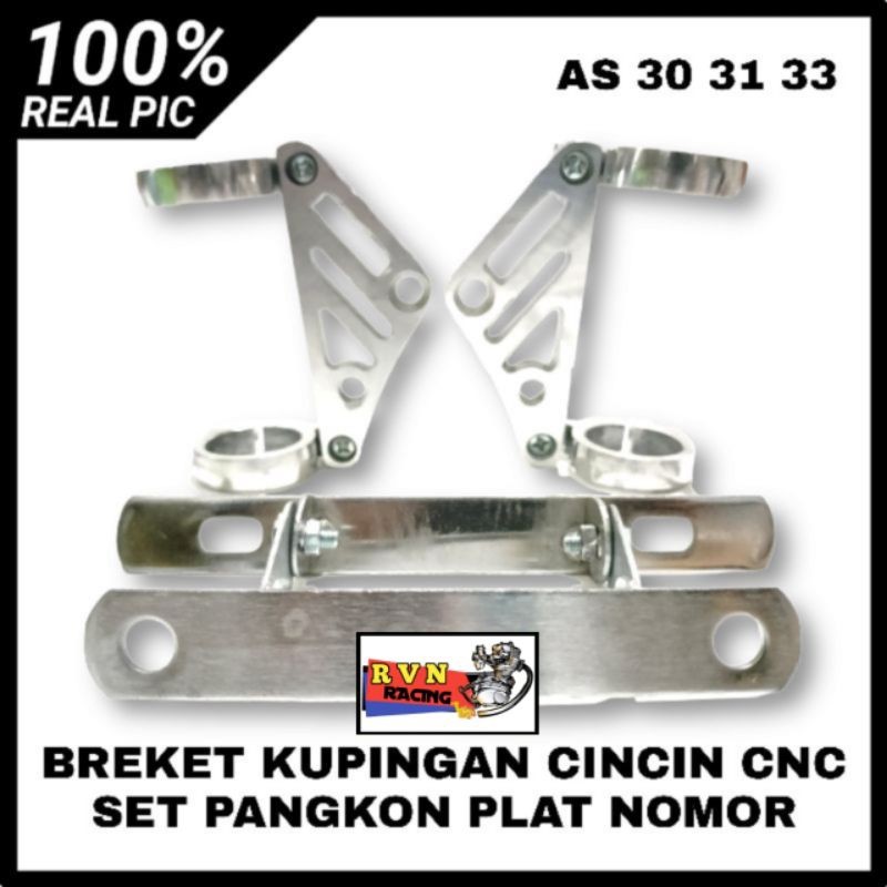 Jual PANGKON BRACKET BREKET LAMPU KUPINGAN CINCIN CNC AS 30 AS 31 DAN ...