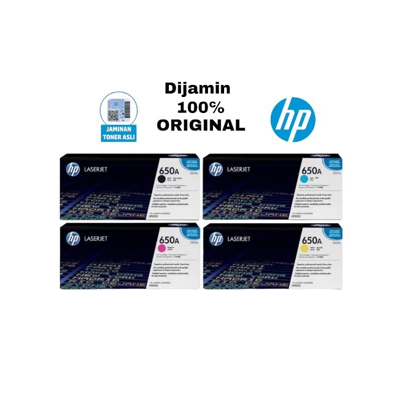 Jual PAKET TINTA TONER HP 650A ORIGINAL | Shopee Indonesia