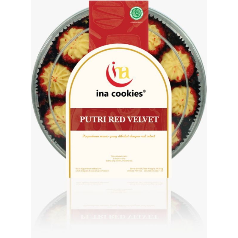 Jual Ina Cookies Red Velvet kue Kering Enak Toples Reguler | Shopee ...