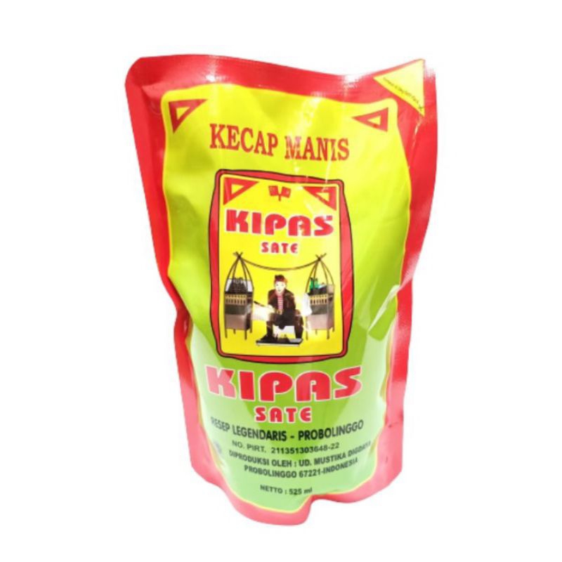 Jual KECAP MANIS CAP KIPAS SATE KUNING REFILL 600 GRAM | Shopee Indonesia
