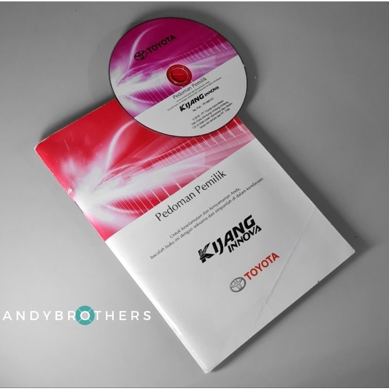 Jual Buku Manual Book + CD Pedoman Pemilik Mobil Toyota KIJANG INNOVA ...