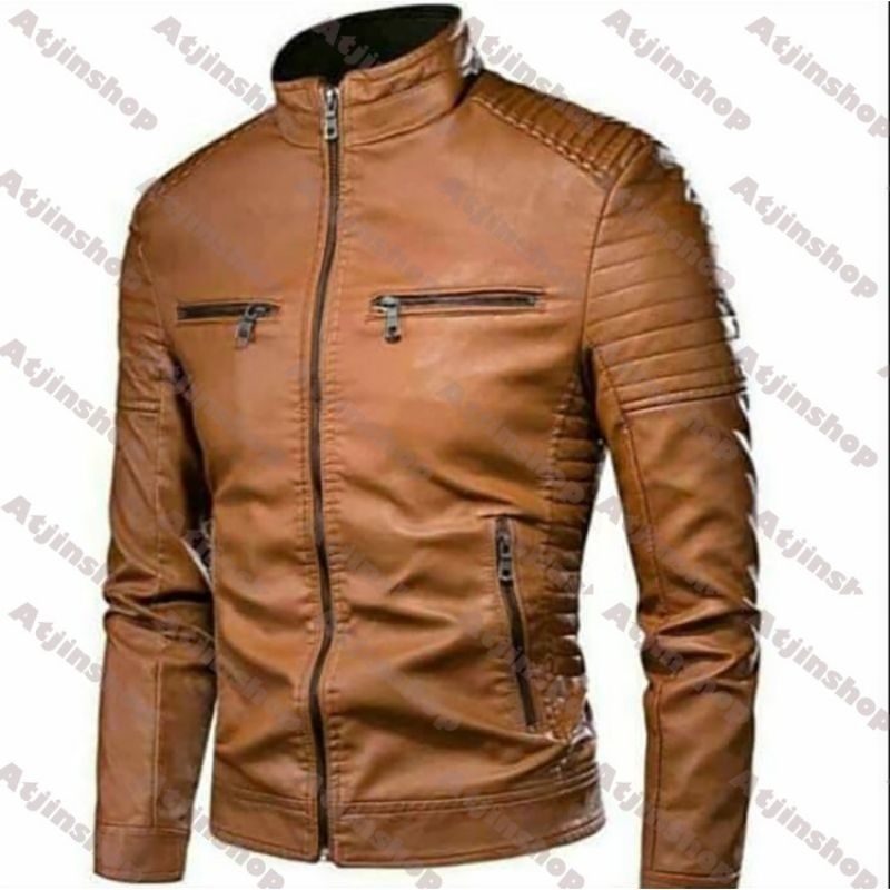 Jual Jaket Motor Kulit Motor Pria Anti Air Dan Angin Model Cruz Racing ...
