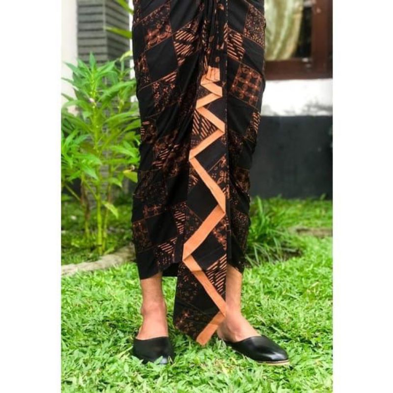 Jual Kamen Batik Pilpil 1/2 Jadi/Kamen Bali Pria/Kamen Adat Bali Lanang ...