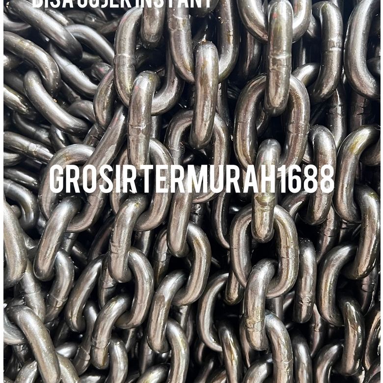 Jual Rantai Baja G80 6mm / Chain Block 6mm / Rantai Baja HItam 6mm ...