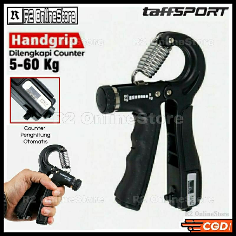 Jual TaffSPORT Hand Grip Adjustable Handgrip Olahraga Tangan 5 - 60 kg ...