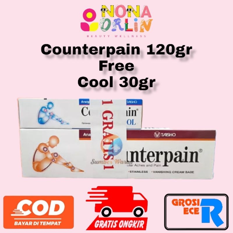 Jual (BUY1 GET1) COUNTERPAIN 120gr - Counterpain 120 - counterpain 120 ...