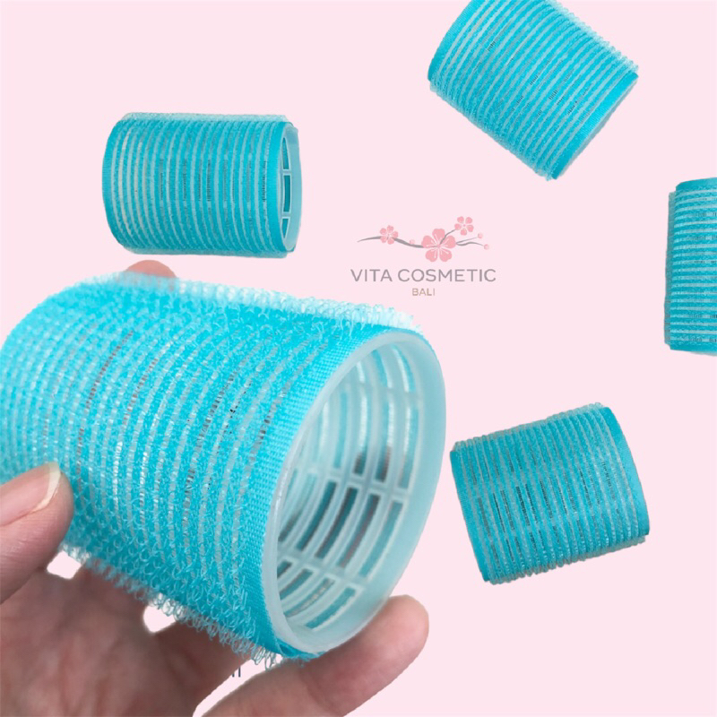Jual Rol Rambut Besar Hair Roll Gulung Jumbo jepit Lengket Kecil 3.5cm ...