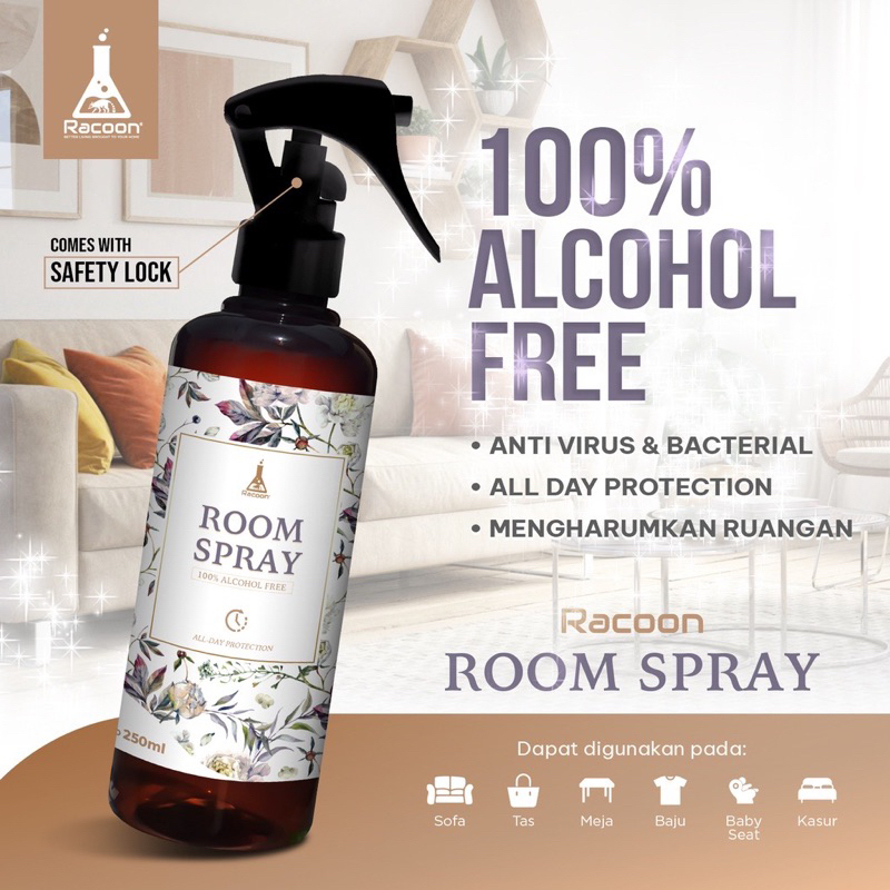 Jual RACOON Anti Bacterial Room Spray 250ml / Semprotan Ruangan ...
