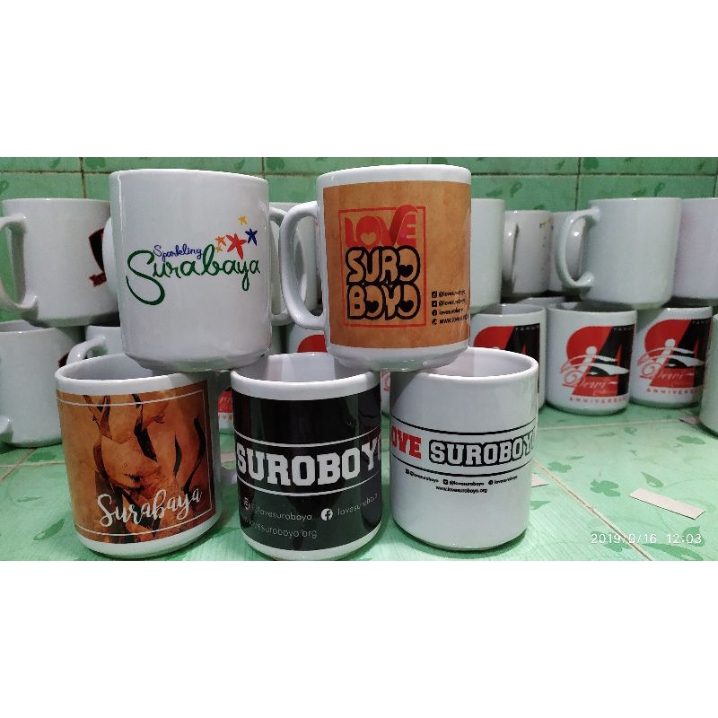 Jual Souvenir Cetak Mug Custom printing Sidoarjo (KUALITAS TERJAMIN ...