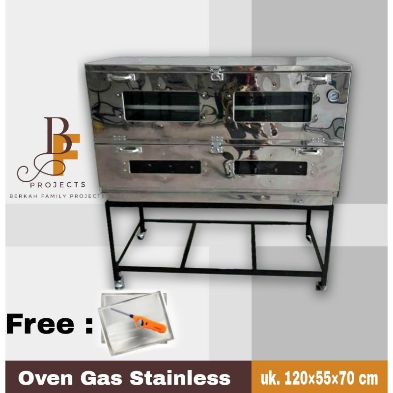 Jual Oven Gas Stainless Ukuran 120x55x70 cm | Shopee Indonesia