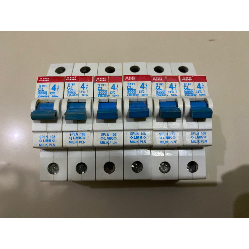Jual Mcb pln abb s191 4A original | Shopee Indonesia