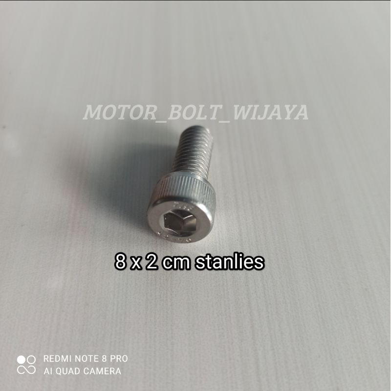 Jual Baut L Stainless L6 / M8 x 2 cm Isi 1 Pcs | Shopee Indonesia
