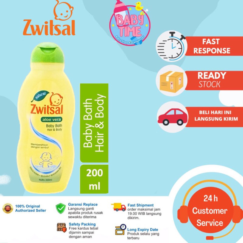Jual Sabun Bayi 2 in 1 Zwitsal Baby Bath Hair And Body Aloe Vera 100 & 200 ml | Shopee Indonesia