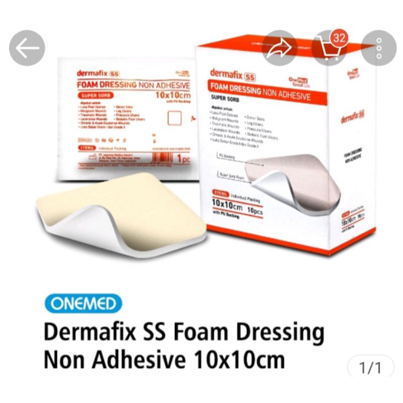 Jual Dermafix ss foam dreassing 10x10cm | Shopee Indonesia