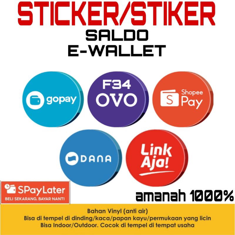Jual Stiker logo e-wallet | Shopee Indonesia