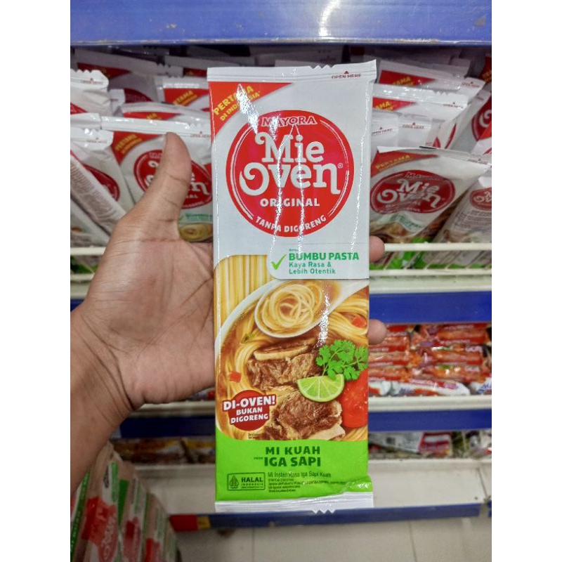 Jual mie oven original tanpa di goreng mi kuah iga sapi / mie mayora ...