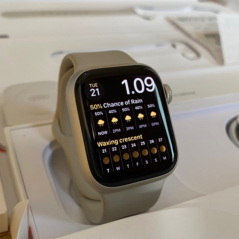 Jual iBox Apple Watch Series 7 41mm Starlight Juli 2023 Fullset Original iwatch | Shopee Indonesia