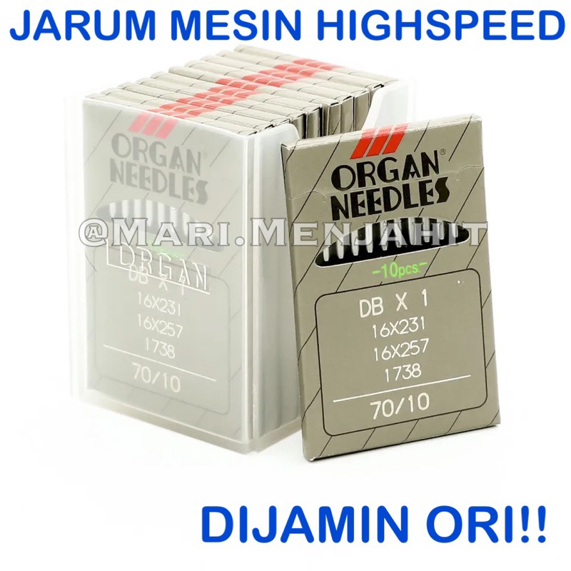 Jual Jarum Jahit Organ DBx1 ORI Jepang - Mesin Jahit Highspeed Industri Jarum 1 Typical ...