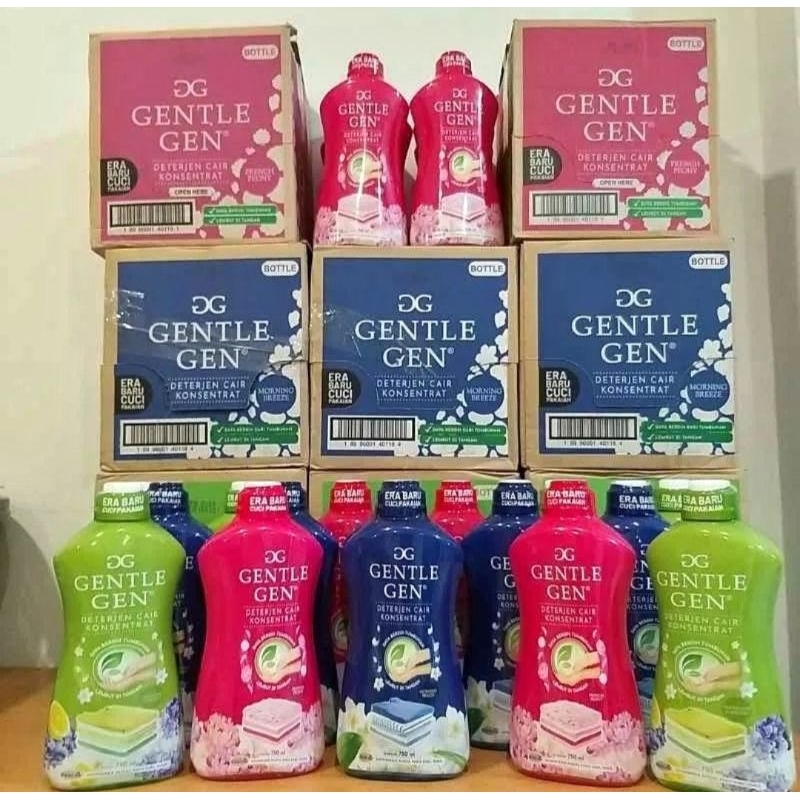 Jual PROMO Gentle gen deterjen cair 1 dus isi 6 pcs | Shopee Indonesia