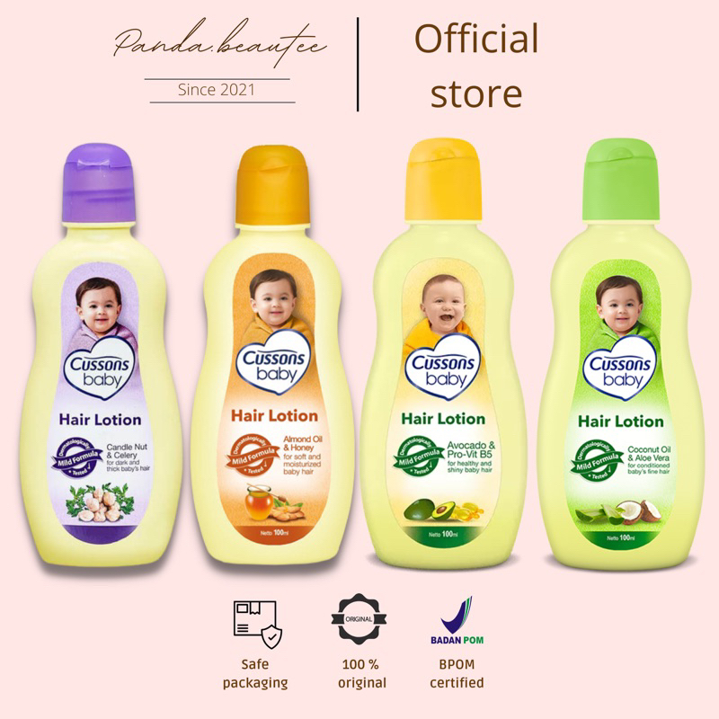 Jual PANDABEAUTEE - Cussons Baby Hair Lotion - Losion Rambut Bayi 100ml ...