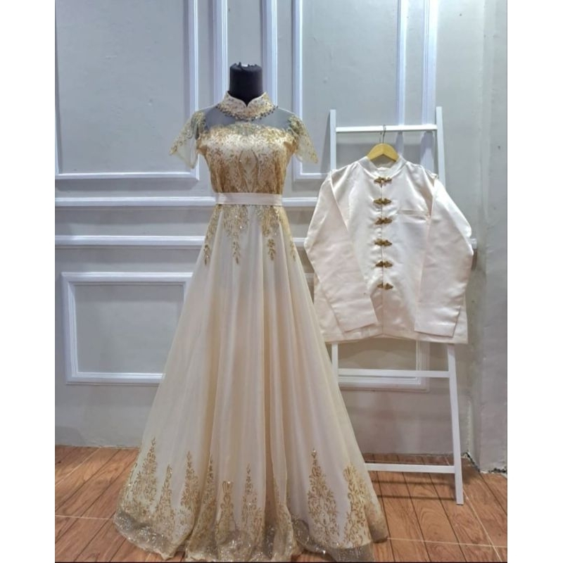 Jual Cheongssm Couple dress / baju pesta chinese china / gaun imlek ...