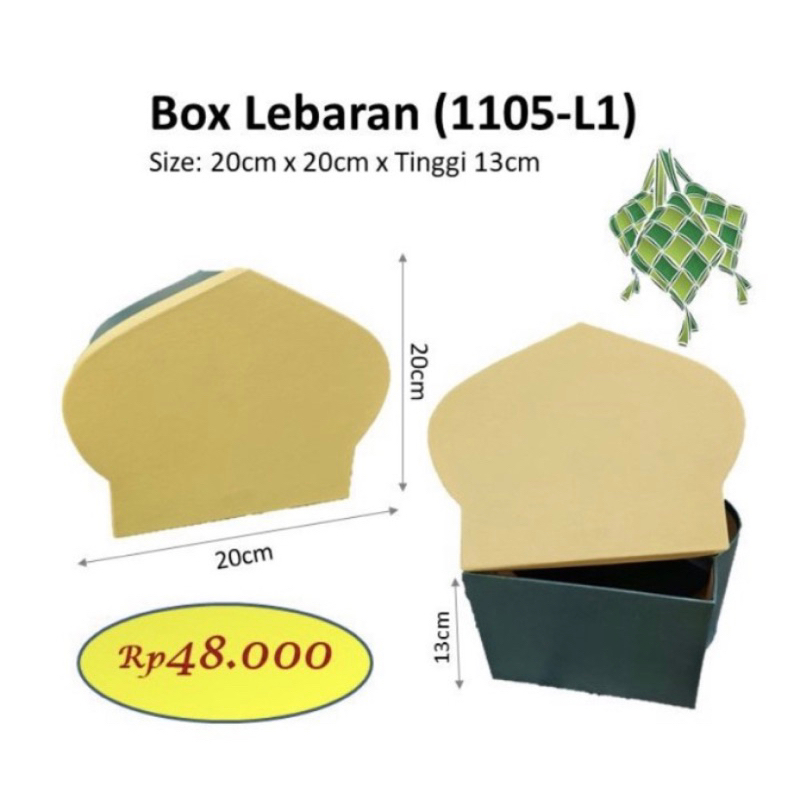 Jual Bloombox Box Lebaran 1105-L1 Hardbox Kotak lebaran Box Ramadhan ...