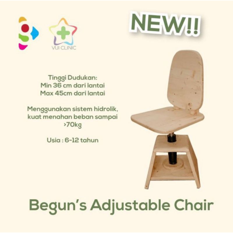 Jual Kursi Kayu Untuk Postur Tubuh|Adjustable Chair|Kursi Belajar ...