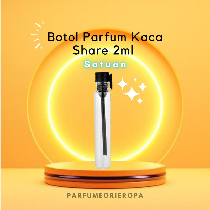 Jual Botol Parfum kaca kosong vial Share Sample Decant 2ml oles Satuan ...