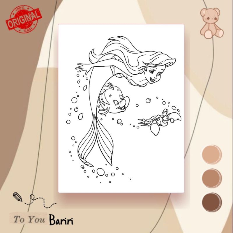 Jual Gambar Sketsa Mewarnai | PRINCESS | Sketsa lukis | Sketsa Sablon ...