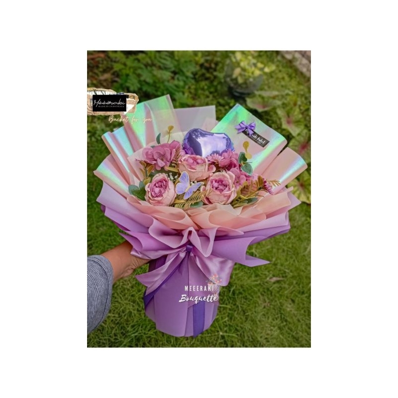 Jual Buket Bunga Premium Bunga Artificial || Bunga Palsu || Buket ...