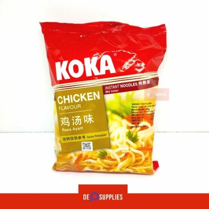Jual KOKA Chicken Flavour Instan Noodles 85gr - Mie Instan rasa Ayam ...