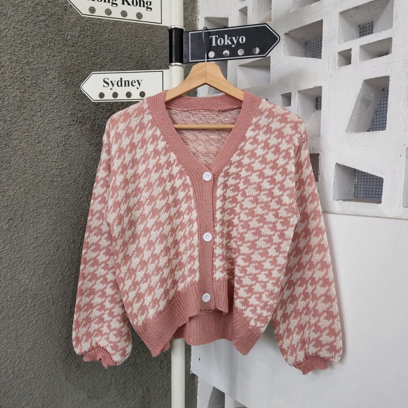 Jual JENIE CARDIGAN / ATASAN BAJU RAJUT WANITA / KOREAN STYLE | Shopee ...