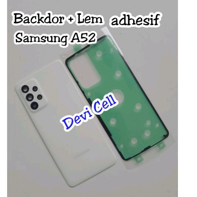 Jual Back Casing + Lem adhesive perekat Backdoor Samsung A52 4G / A52S ...