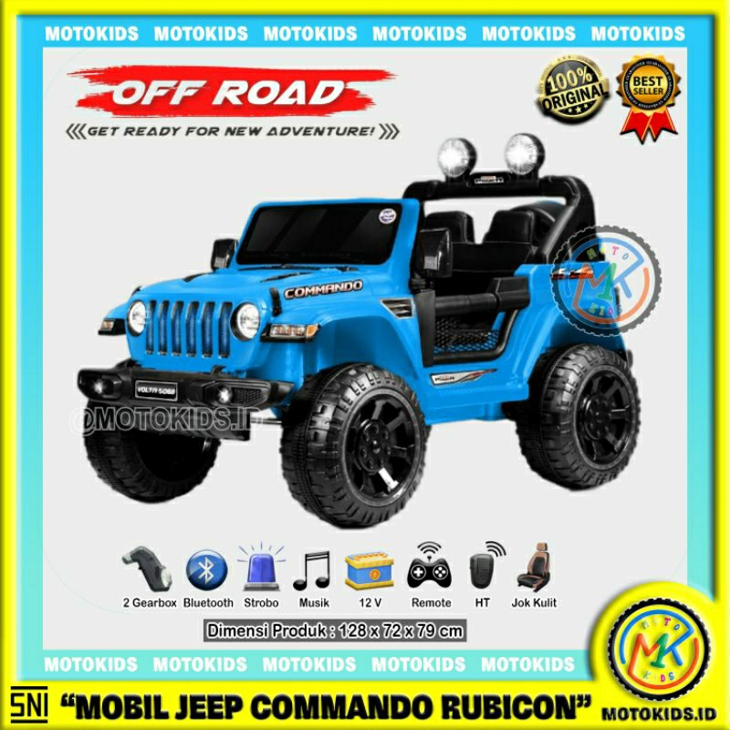 Jual Mobil Aki Anak JEEP COMMANDO RUBICON SHP VOLTA 5088 JEEP OFFROAD ...