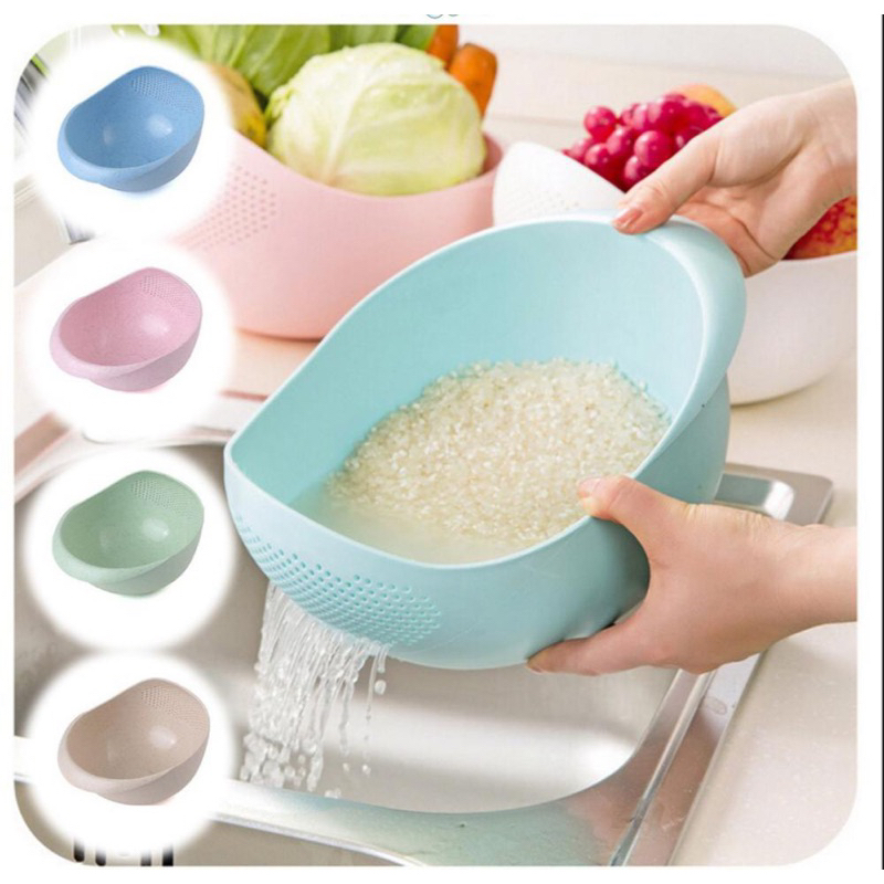 Jual Baskom Cuci Beras / Wadah Pencuci Buah Sayuran Bahan Makanan ...