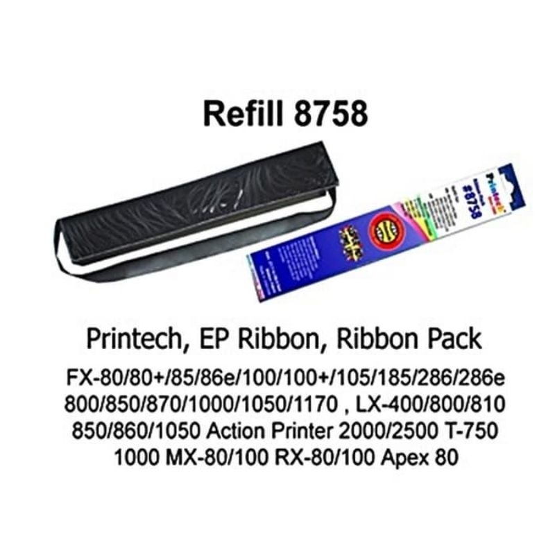 Jual Pita printer printech ribbon pack 8758 atau 7755 | Shopee Indonesia