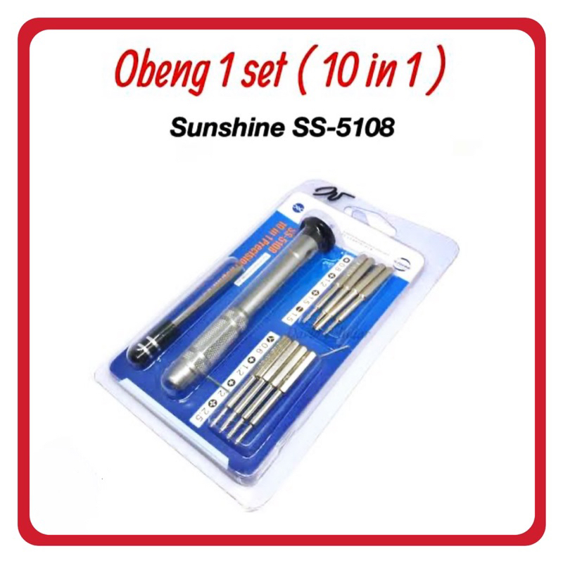 Jual OBENG SET HP 10 IN 1 SUNSHINE SS-5108 | Shopee Indonesia