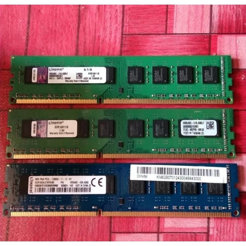 Jual RAM/MEORY PC 8GB DDR3 KINGSTONE PC 12800/1600 MHZ | Shopee Indonesia