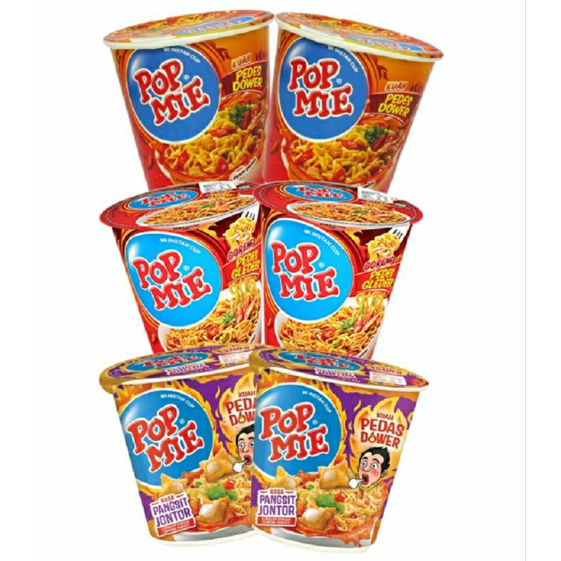 Jual Pop mie pedas dower rasa pangsit Jontor, rasa pedas dower ayam ...