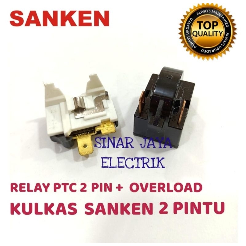 Jual RELAY PTC 2 PIN + OVERLOUD KULKAS SANKEN 2 PINTU | Shopee Indonesia