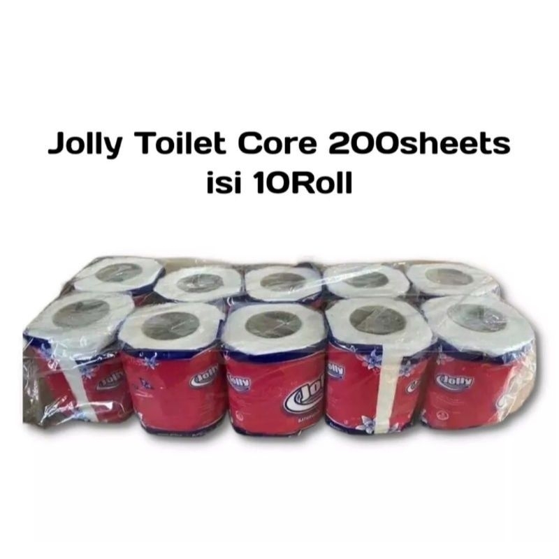 Jual Tissue Jolly Roll Bathroom 10 Roll x 200 sheets | Shopee Indonesia