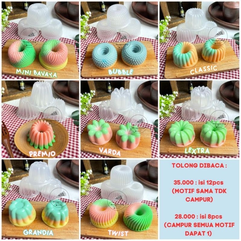 Jual Cetakan Puding Mini / Cetakan Pudding Premium / Pudding Mold ...