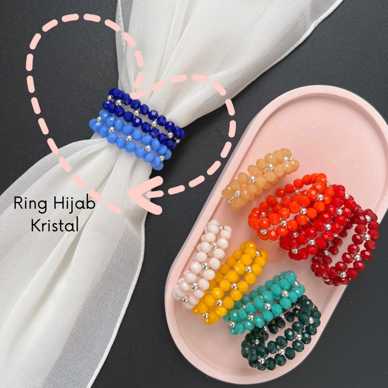 Jual RING HIJAB KRISTAL | Shopee Indonesia